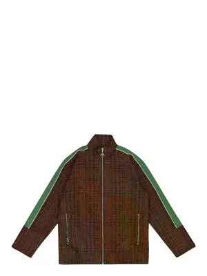 Ahluwalia Checked Track Jacket - Brown
