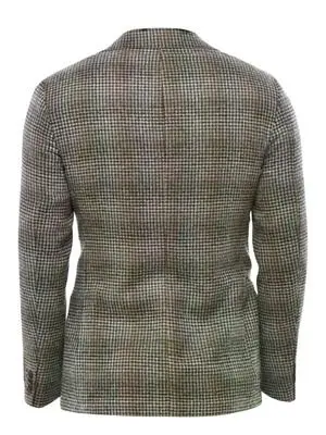 Corneliani Checked Double-vent Jacket - Brown