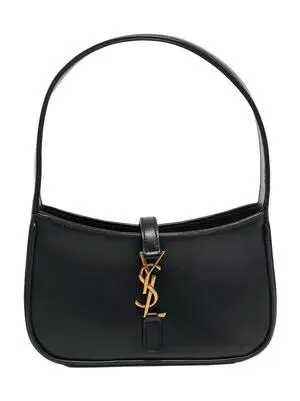 Saint Laurent Mini Le 5 À 7 Leather Shoulder Bag - Black