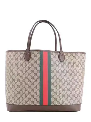 Gucci Ophidia Gg Coated Canvas Large Tote Bag - Brown