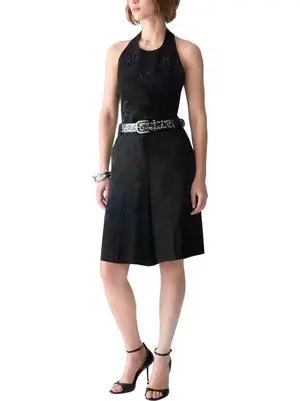 Liu Jo Jacquard Viscose Bermuda Shorts - Black