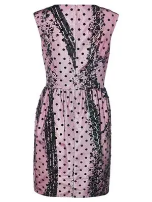 Moschino Polka Dot Midi Dress - Pink