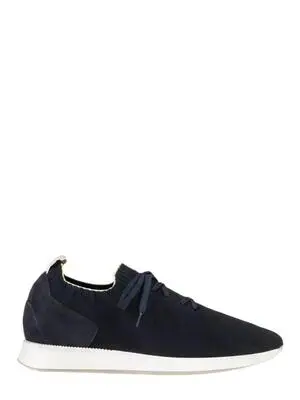 AURELIEN Aurélien Suede-Panel Knit Sneakers