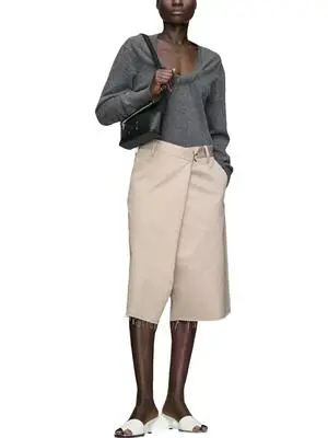 MAISON MARGIELA Tailored Wrap Shorts - Neutrals