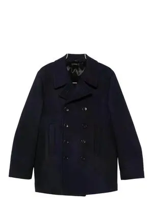 TOM FORD Double-breasted Peacoat - Blue