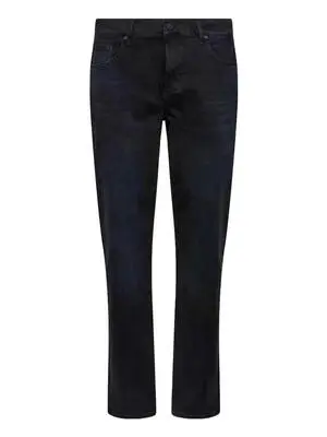 7 For All Mankind Faded Effect Slim-fit Jeans - Blue