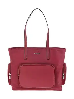Michael Kors Logo Plaque Tote Bag - Red