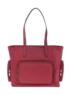 Michael Kors Logo Plaque Tote Bag - Red