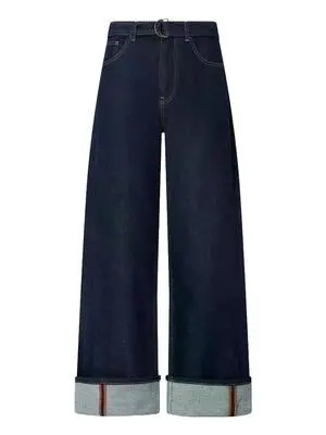 Liu Jo Flared Jeans With Turn-ups - Blue