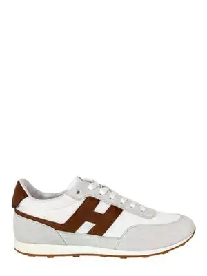 Hogan Athletic Logo-patch Panelled Sneakers - White