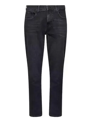 7 For All Mankind Faded Slim-fit Jeans - Grey