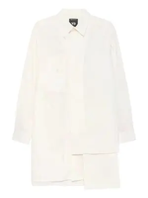 Y3 Layered-hem Shirt - Neutrals