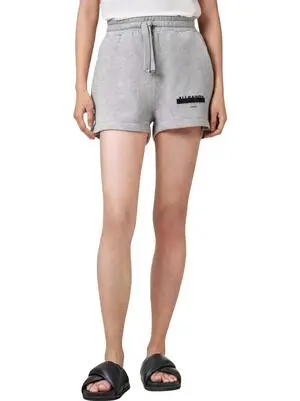 ALLSAINTS Sorri Redact Drawstring-waist Shorts - Grey