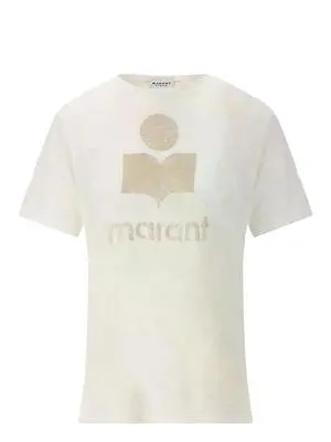 Isabel Marant Étoile ISABEL MARANT Zewel Logo-Print T-Shirt Neutrals