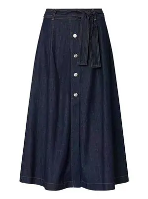 Liu Jo Long Denim Skirt - Blue