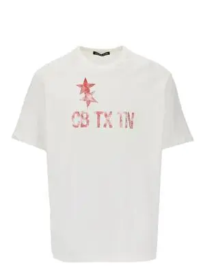 COLE BUXTON Cb Tx Tn Graphic-print T-shirt - White