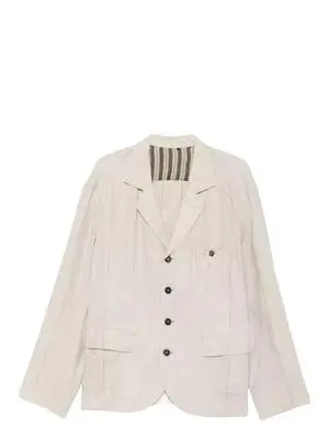 ZIGGY CHEN Single-breasted Blazer - Neutrals