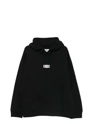 MAISON MARGIELA Logo Patch Hoodie - Black