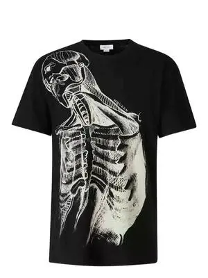Alexander McQueen Anatomy-print T-shirt - Black