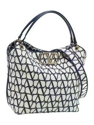 Valentino Garavani Iconographe Vlogo Tote Bag - Neutrals