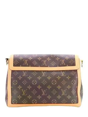 LOUIS VUITTON Dauphine Soft Monogram Canvas Gm Shoulder Bag - Brown