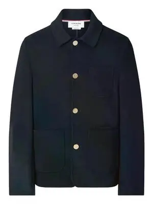 Thom Browne Compact Milano Car Jacket - Blue
