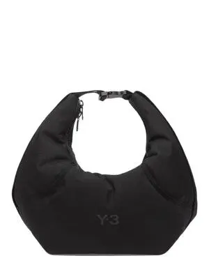 Y3 Crescent Buckle Shoulder Bag - Black