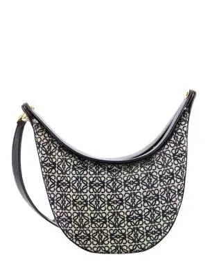 Loewe Luna Anagram Jacquard Hobo Bag - Blue