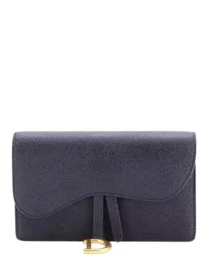 Dior Saddle Rectangular Leather Belt Bag - Black