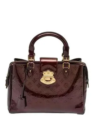 LOUIS VUITTON Monogram Vernis Melrose Avenue Satchel - Red