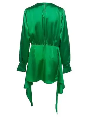 Attico Long Sleeve Mini Dress - Green