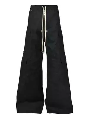 Rick Owens Cargobelas Drawstring-waist Cargo Pants - Black