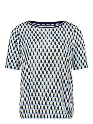 BETTY BARCLAY Betty Barclay Geometric Print Short Sleeve Top