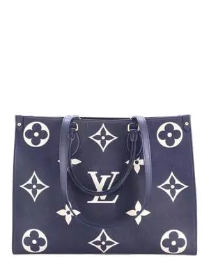 LOUIS VUITTON Monogram Empreinte Giant Mm Onthego Tote Bag - Blue