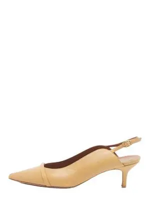 MALONE SOULIERS Marion Leather Heeled Pumps - Brown