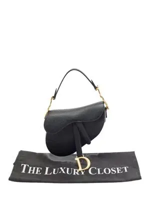Dior Leather Mini Shoulder Bag - Black