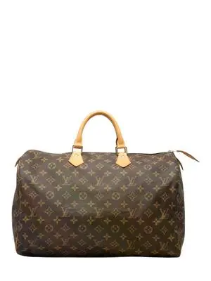 LOUIS VUITTON Monogram Canvas Speedy 40 Boston Bag - Brown