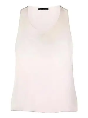BETTY BARCLAY Layered Satin-finish Blouse - Neutrals