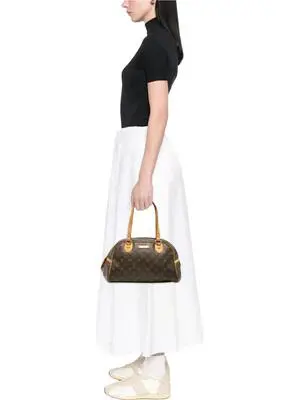LOUIS VUITTON 2008 Monogram Montorgueil Pm Handbag - Brown