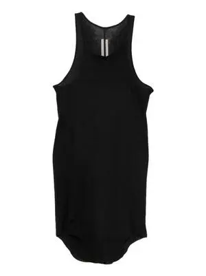 Rick Owens Ribbed-knit Tank Top - Black