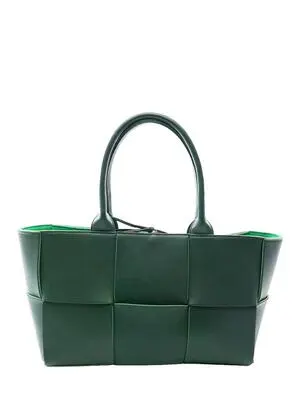 Bottega Veneta Small Nappa Maxi Intrecciato Arco Tote Bag - Green
