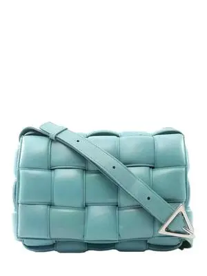 Bottega Veneta Nappa Intrecciato Padded Cassette Crossbody Bag - Blue
