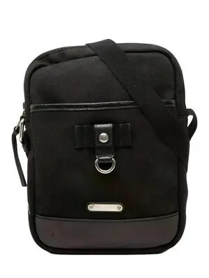 Saint Laurent Canvas Rivington Crossbody Bag - Black