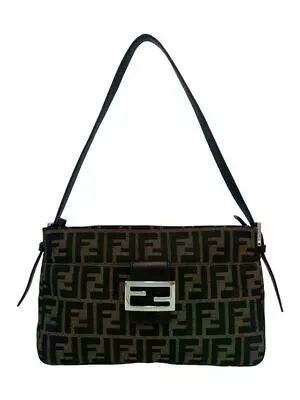 Fendi Zucca Canvas Shoulder Bag - Brown