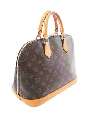 LOUIS VUITTON Monogram Alma Pm Handbag - Brown