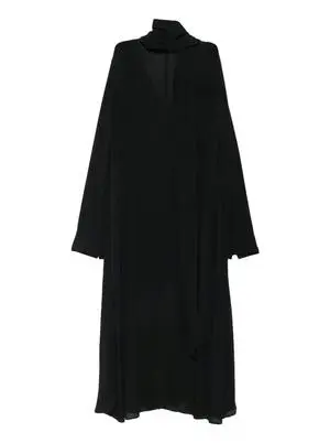 TOTEME Scarf-detail Maxi Dress - Black