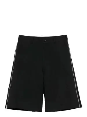 Comme Des Garçons Zip Detail Shorts - Black