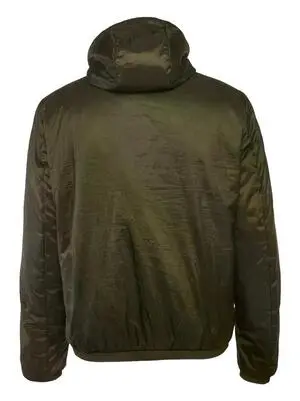Emporio Armani Reversible Hooded Jacket With Logo Print - Green