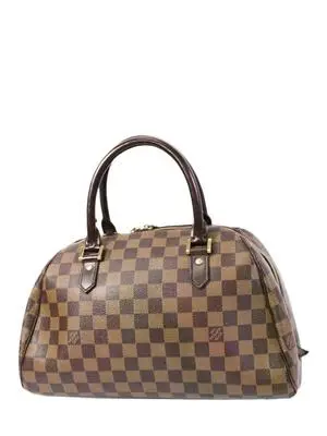 LOUIS VUITTON Damier Ebene Ribera Handbag - Brown