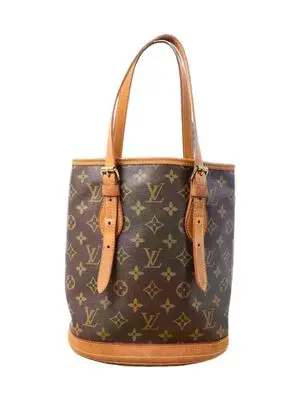 LOUIS VUITTON Monogram Bucket Tote Bag - Brown